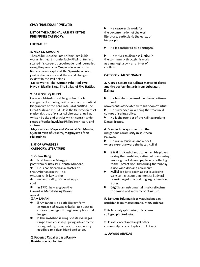 CPAR-FINAL-EXAM-REVIEWER | PDF