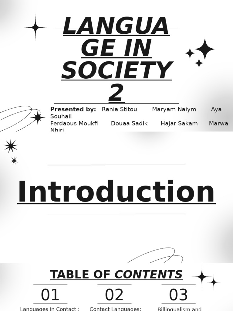 Language Dynamics in Society | PDF | Multilingualism | Languages