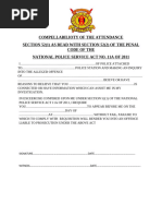 Kenya Police Service P5 Form | PDF | Finance & Money Management | Law