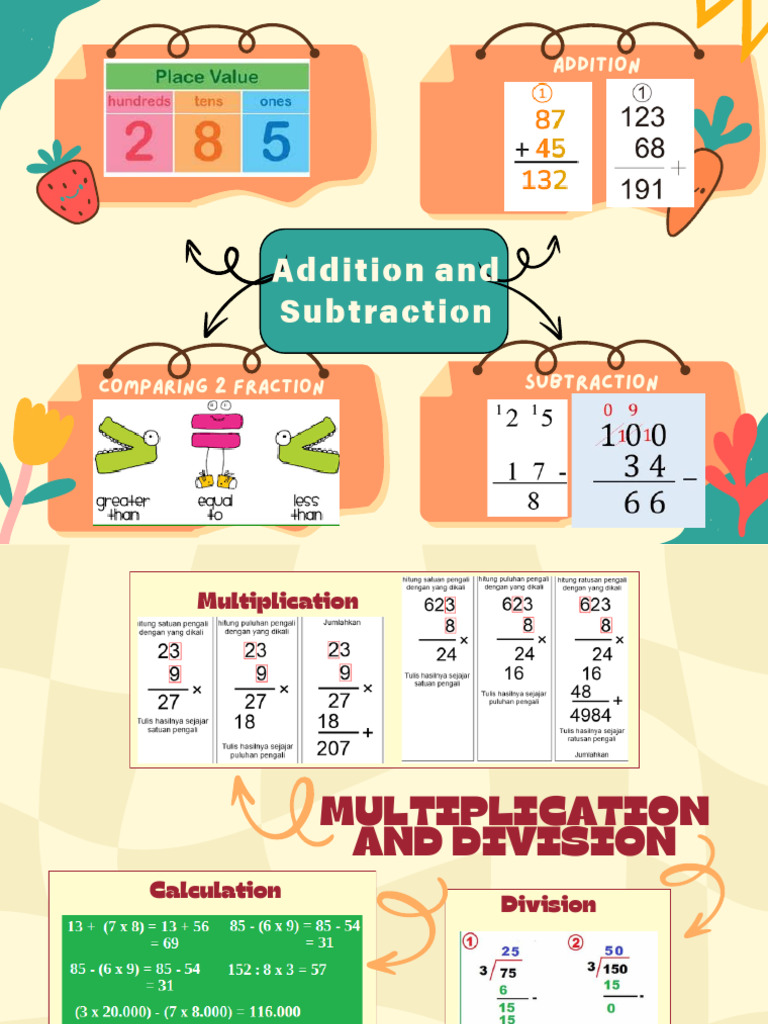 Basic Fraction Operations Guide | PDF