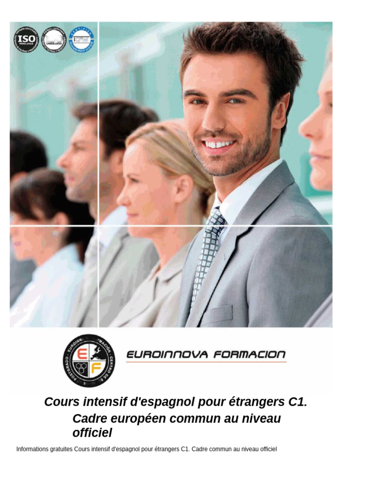 Cours Intensif Espagnol C1 En Ligne | PDF | Verbe | Linguistique