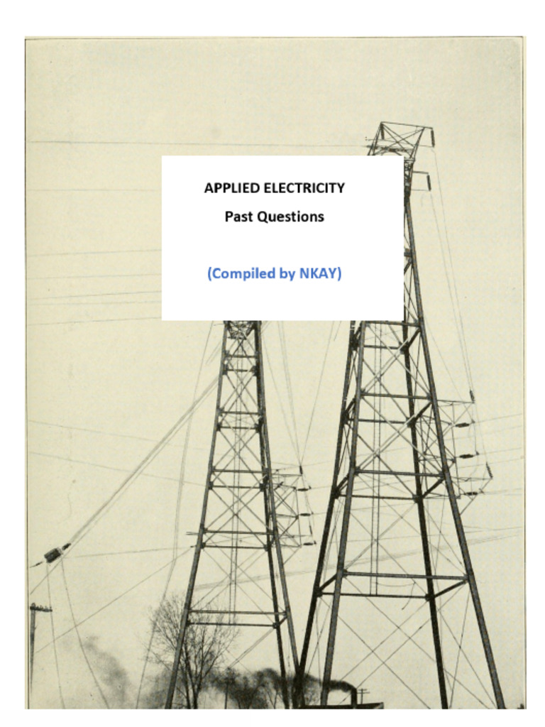 Applied Electricity Exam Questions | PDF | Electrical Impedance ...