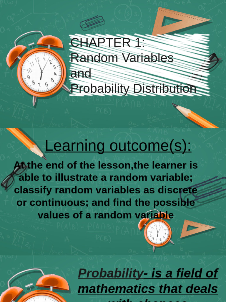 Exploring Random Variables | PDF | Variance | Probability Distribution