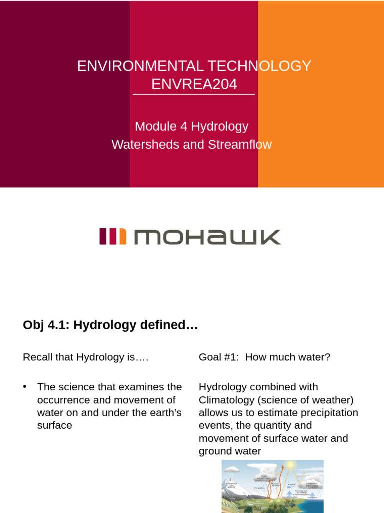 Hydrology Powerpoint 3 | PDF | Drainage Basin | Stream