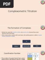 Complexometric Titration | PDF | Coordination Complex | Chemistry