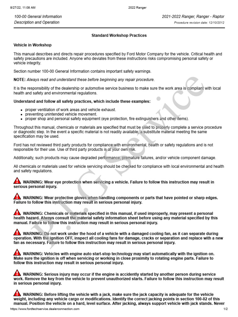 Standard Workshop Practices | PDF | Safety | Vehicles