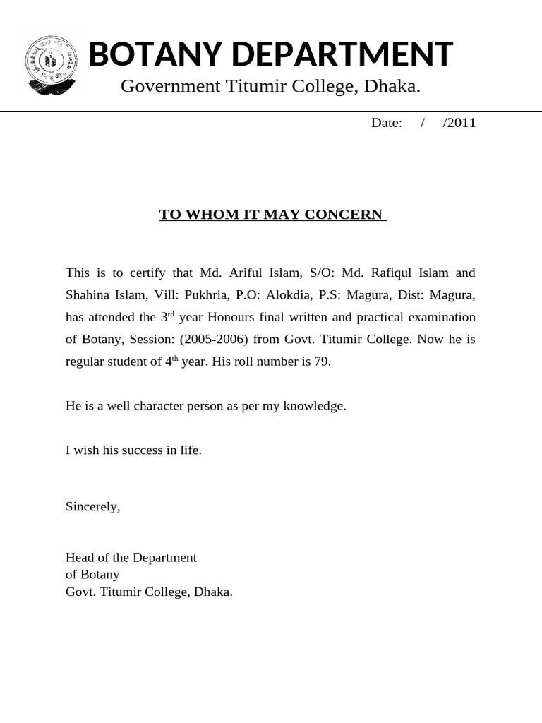 Botany Exam Certification 2011 | PDF