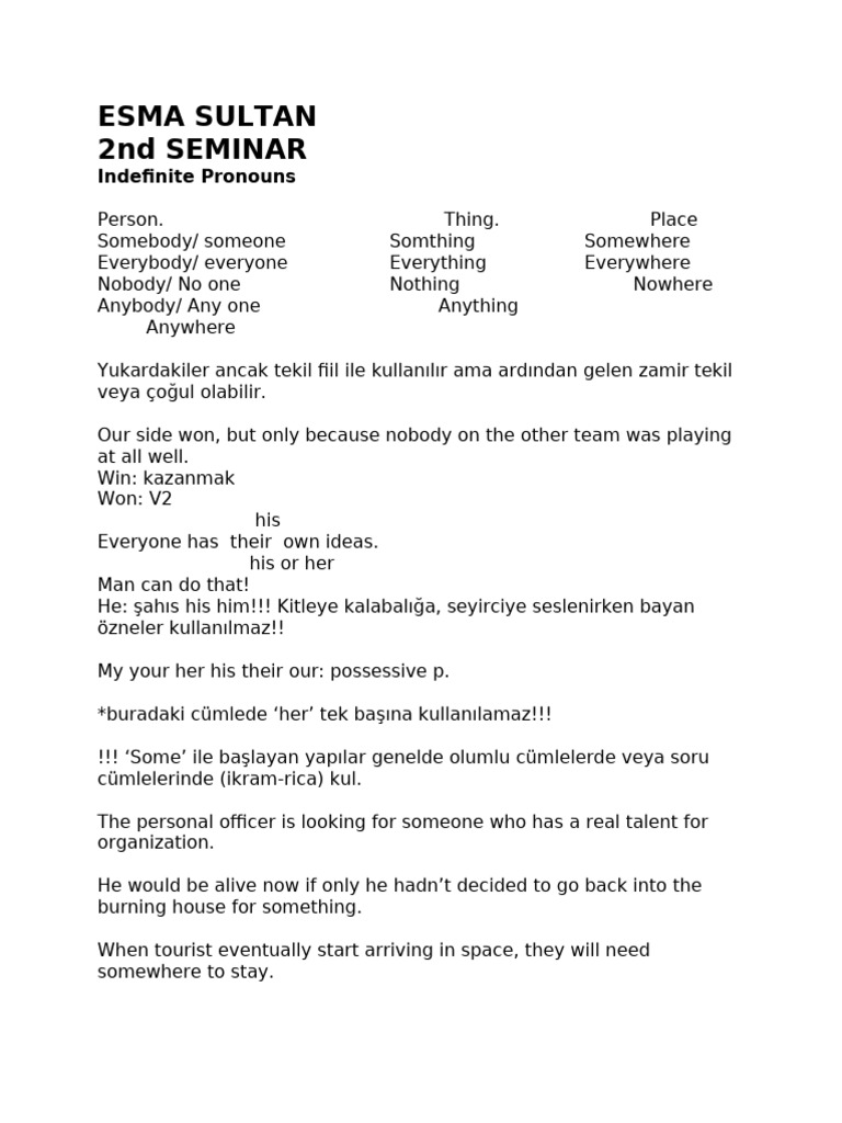 ESMA SULTAN Ders Notlar? | PDF | Semantic Units | Linguistics