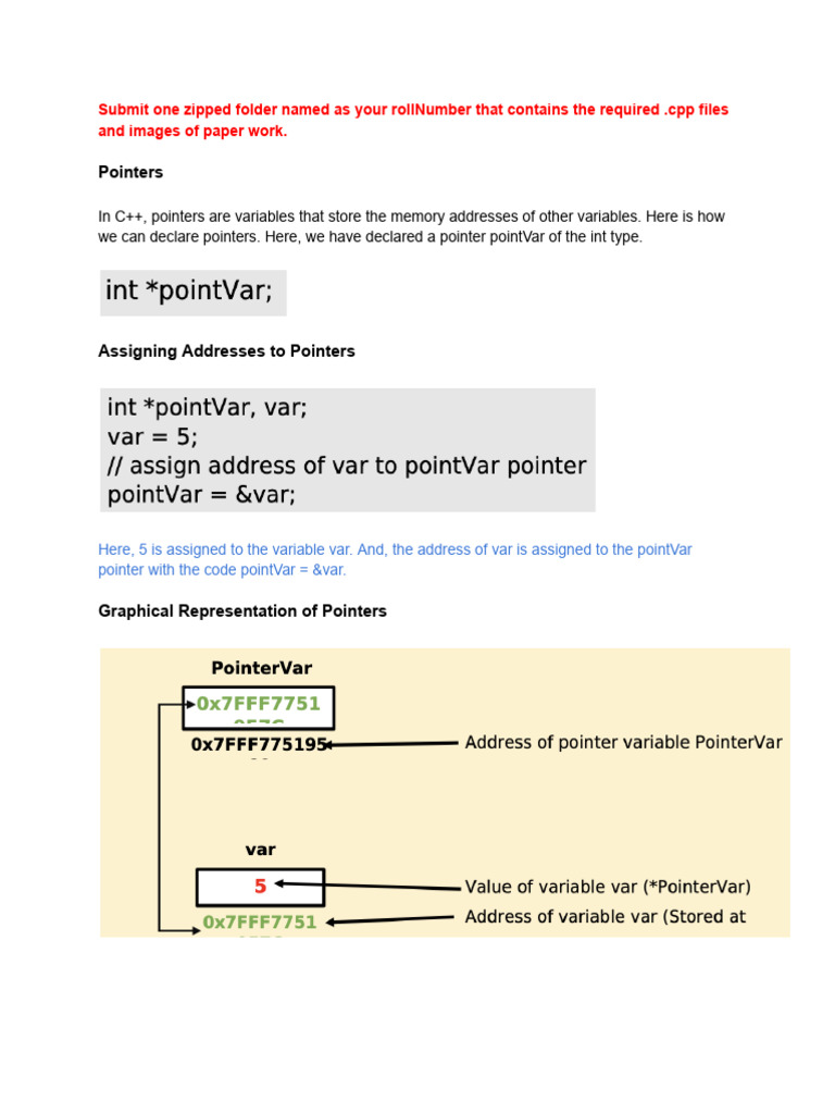 OOP Lab 2 (Pointers) | PDF | Pointer (Computer Programming ... OOP Lab 2 (Pointers) | PDF | Pointer (Computer Programming ...
