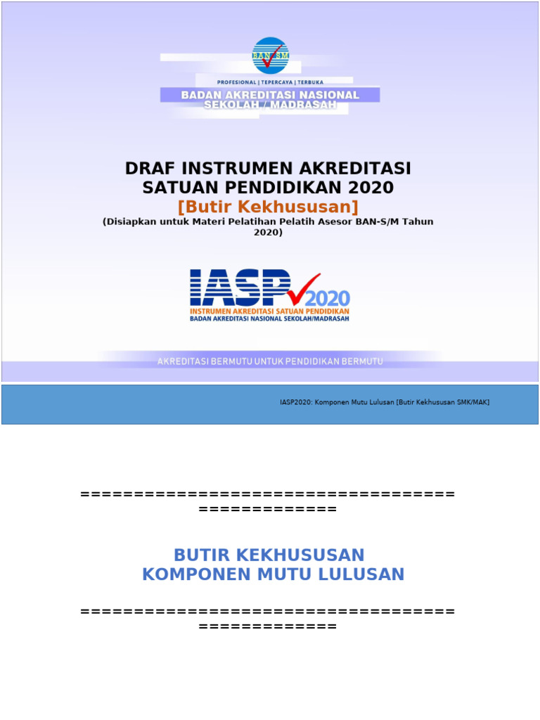 Mutu Lulusan SMK/MAK 2020: Sertifikasi Kompetensi | PDF