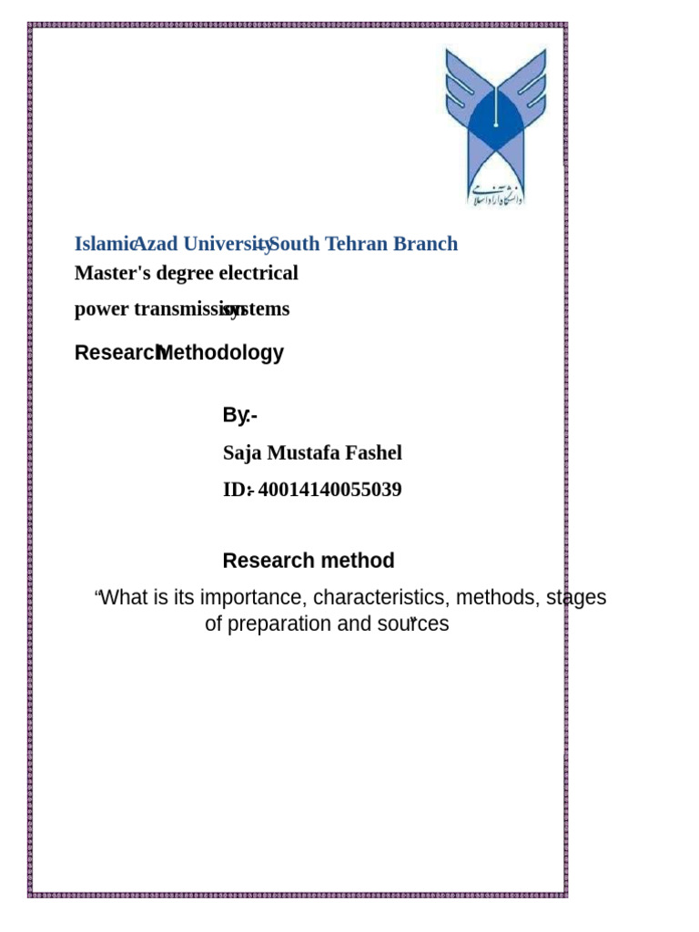 سجى مصطفى فشيل⁩ | PDF | Scientific Method | Statistics