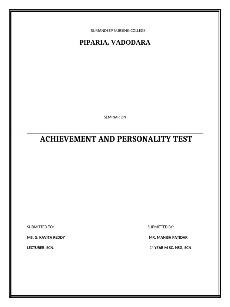 ACHIEVEMENt | PDF | Multiple Choice | Knowledge