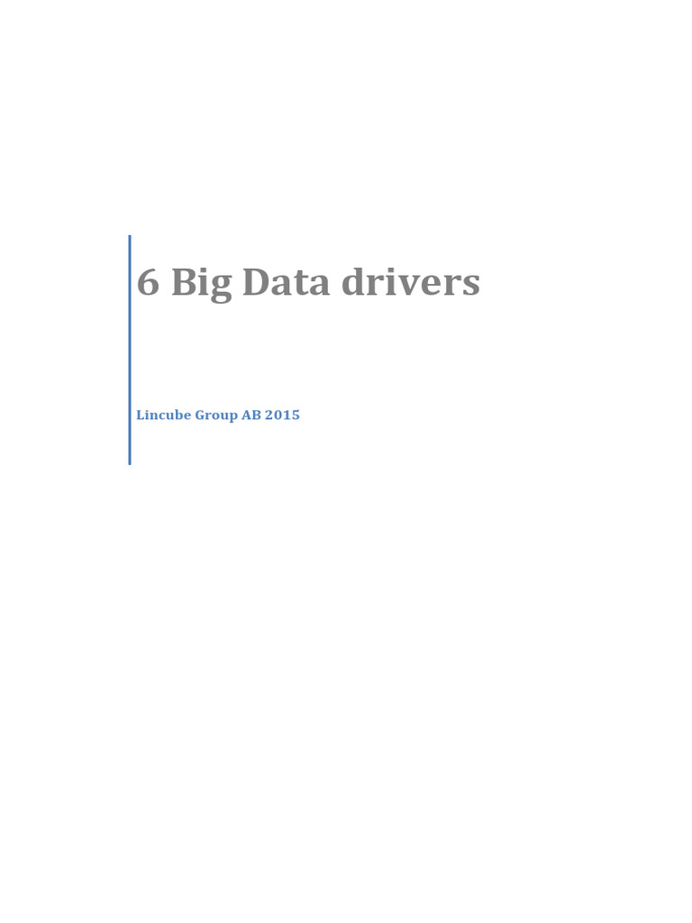 A3 6 Big Data Drivers | PDF | Analytics | Learning