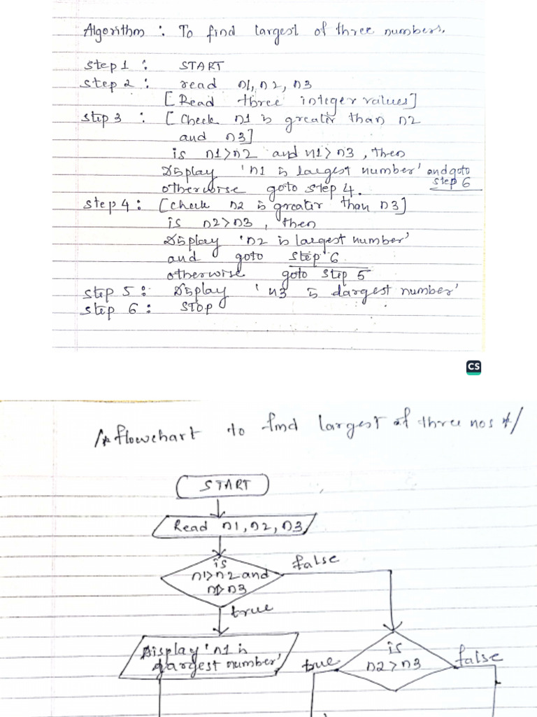 prog2.algorithm flow chart | PDF