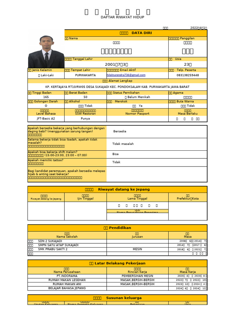 Hilal Nurendra - CV | PDF