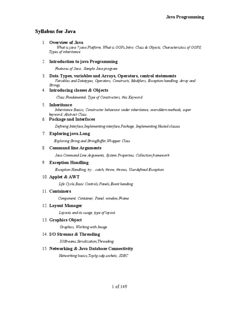 Java Pdf Class Computer Programming Inheritance Object Oriented Programming 8533