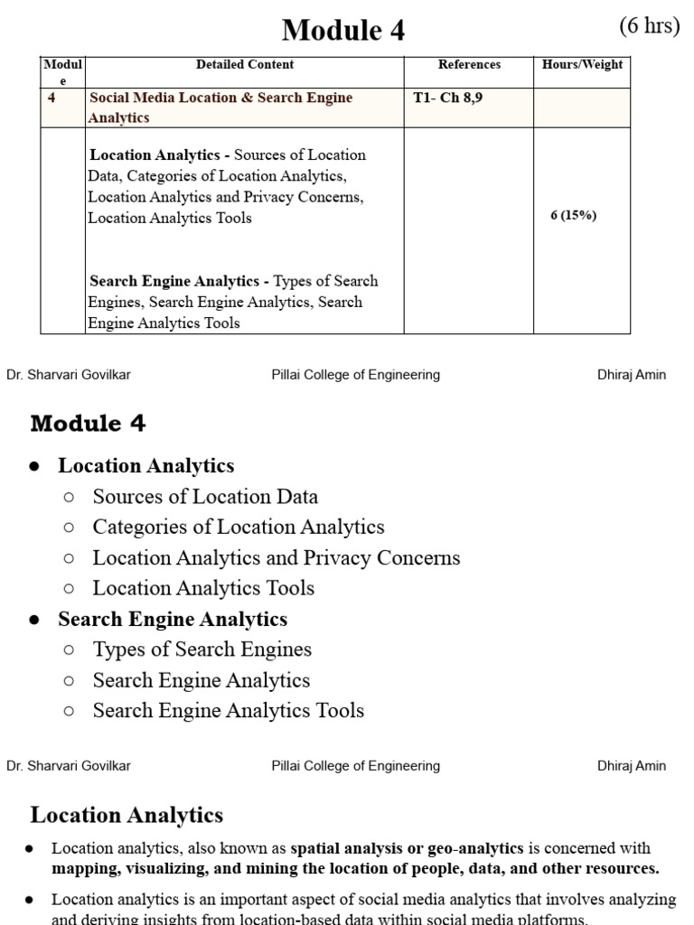 Location & Search Engine Analytics Guide | PDF | Search Engine ...