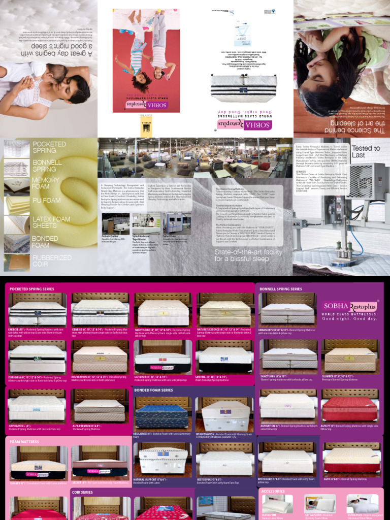 Brochure 1 | PDF | Mattress | Domestic Implements
