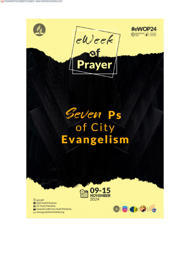 EWeek of Prayer 2024 Script ENGLISH.en.Sw | PDF