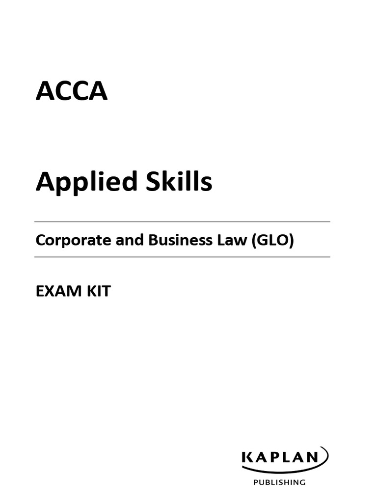 LW (GLO) - Kaplan Revision Kit | PDF