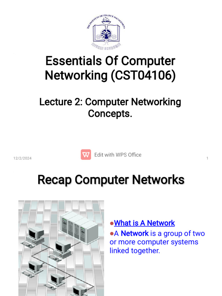 networking | PDF | Computer Network | Server (Computing)