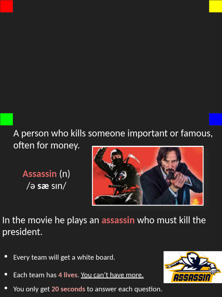 Assassin - Template | PDF