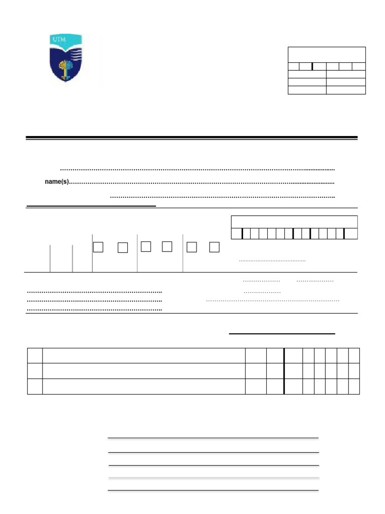 Application Form General AFA V5.2 | PDF | Identity Document