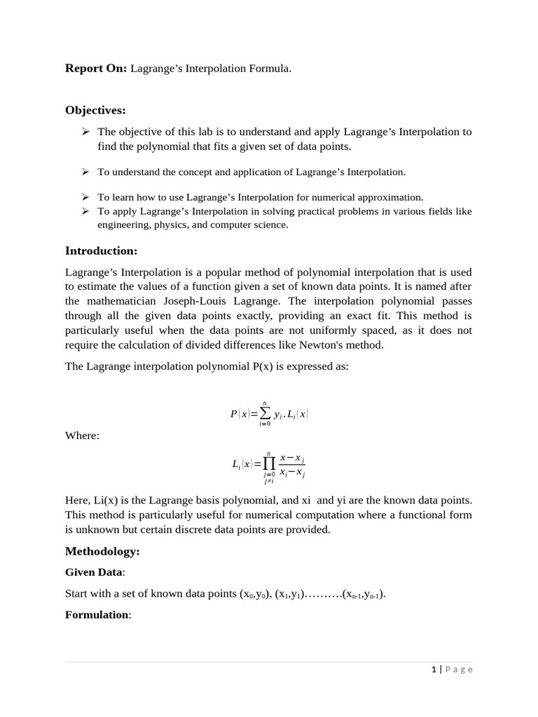 lab5 | PDF | Interpolation | Numerical Analysis