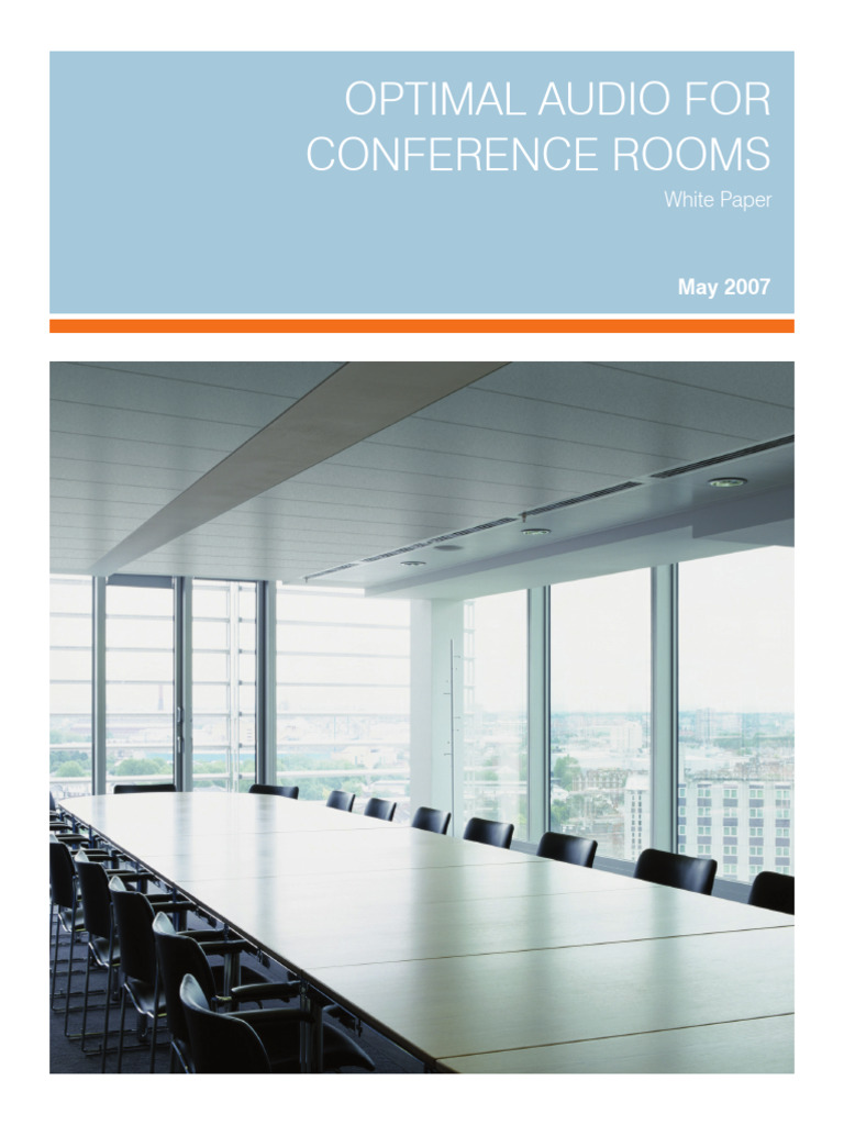 Optimal Audio Solutions for Conference Rooms | PDF | Microphone ...