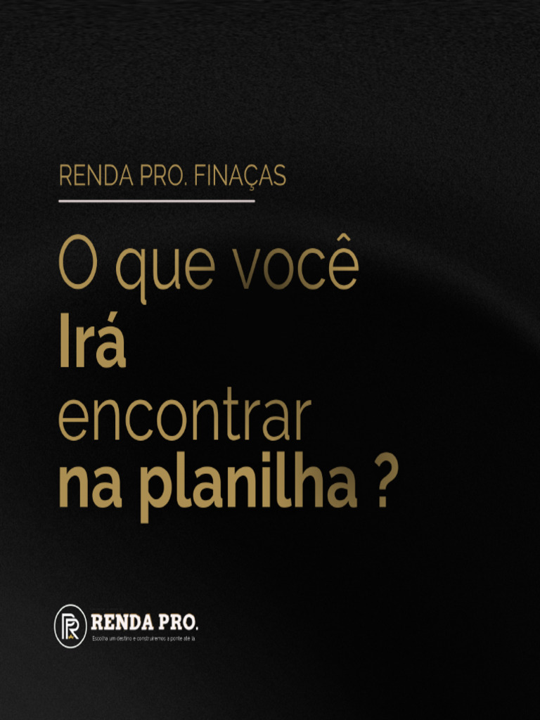 Planilha Renda Pro | PDF