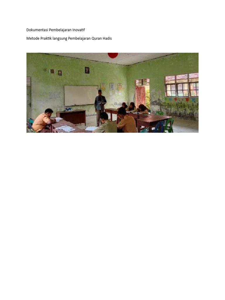Dokumentasi Pembelajaran Inovatif - III - IV | PDF