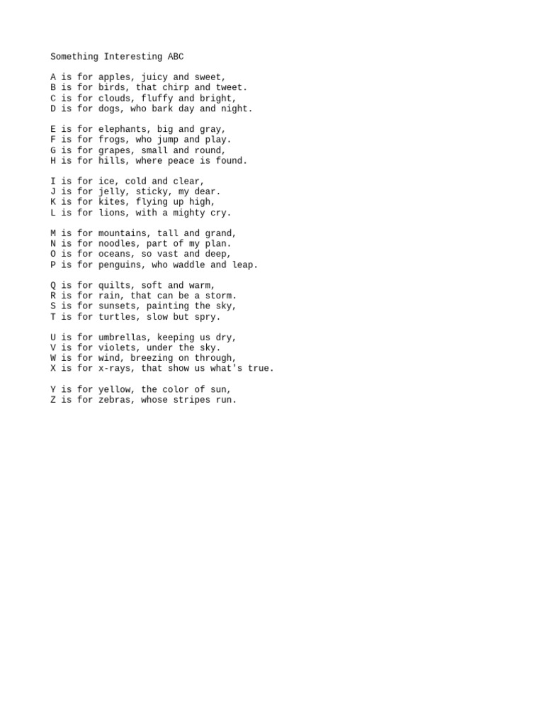 Something Interesting Abc | PDF