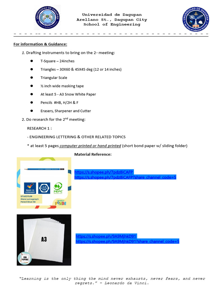 Activity Information and Guidance 01 | PDF
