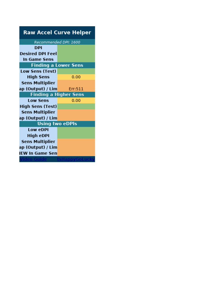 Raw Accel Curve Helper v4 (File - Make A Copy) | PDF