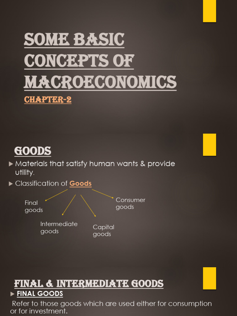 Ch2 Some Basic Edited Concepts of Macroeconomics | PDF | Capital Formation | Capital (Economics)