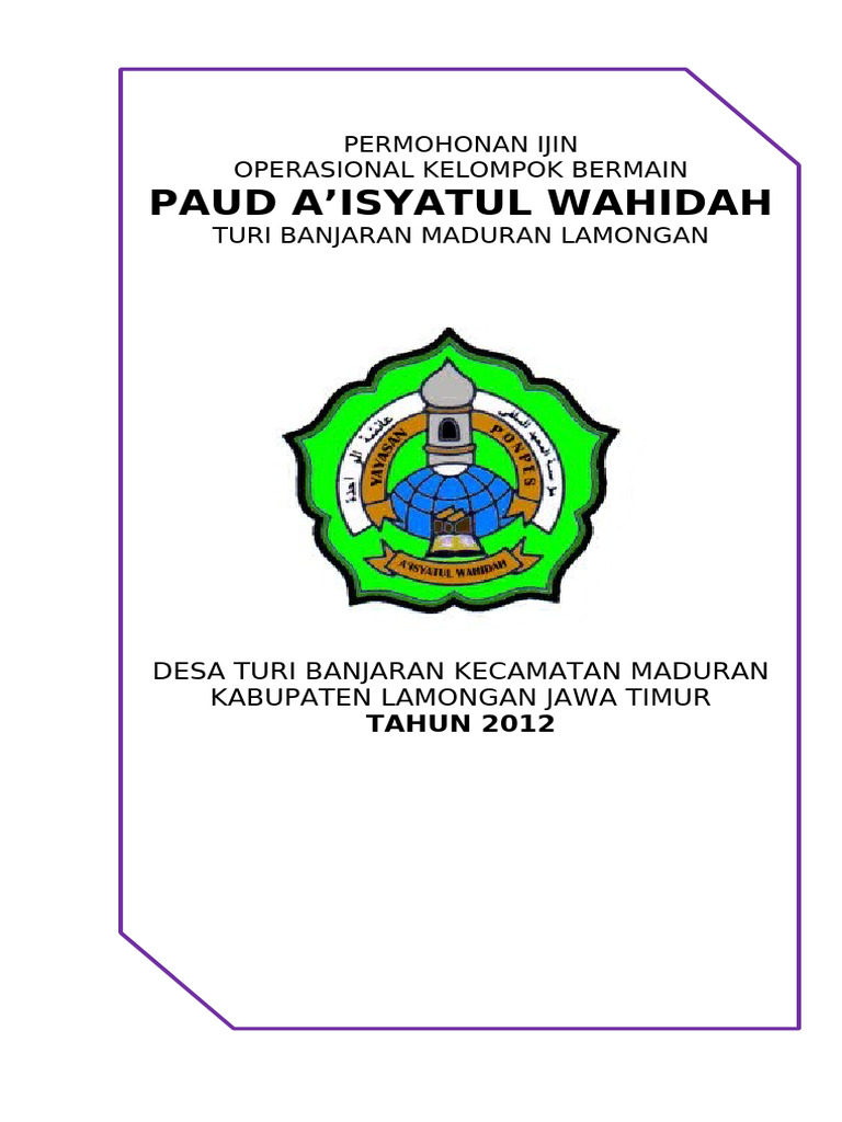 Proposal Pendirian Ra Aw | PDF