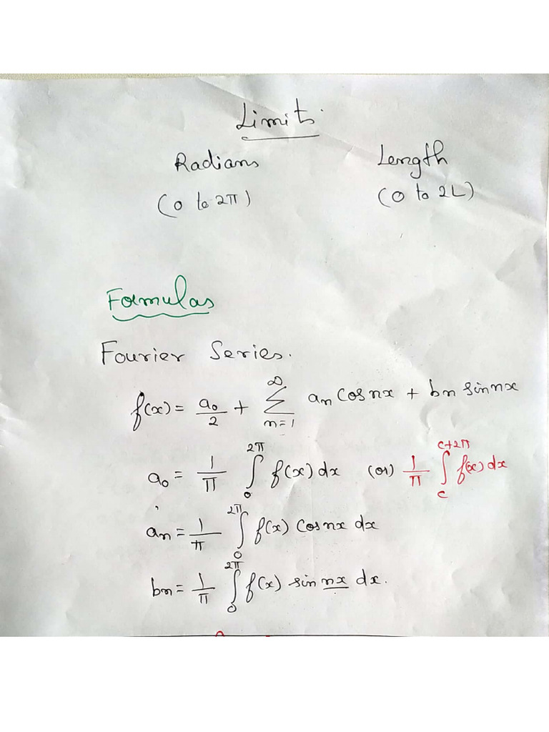 Fourier Series Problems | PDF Fourier Series Problems | PDF