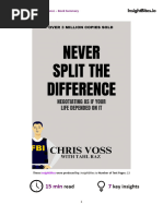 Never Split The Difference by Chris Voss | PDF | Negotiation | Empathy