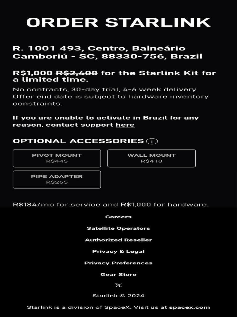 Order Starlink | PDF