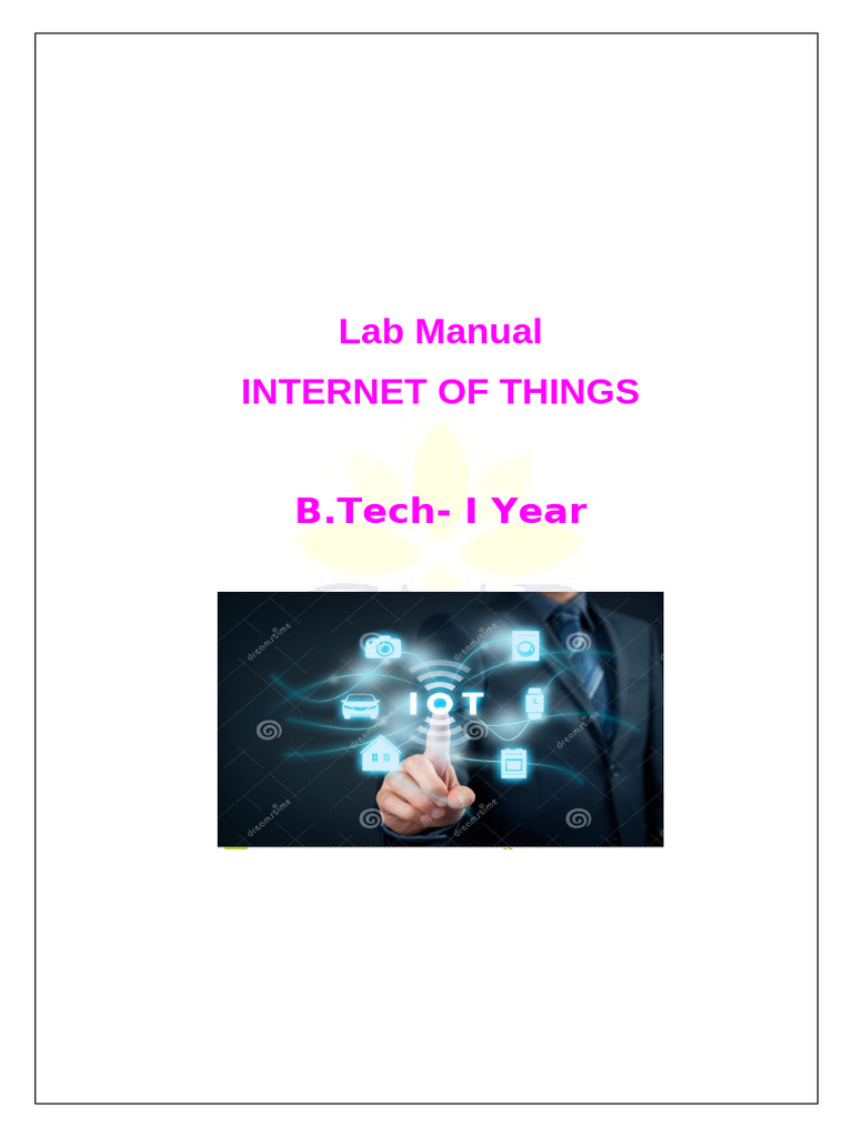 Iot Lab Manual For Print | PDF | Control Flow | Internet Of Things
