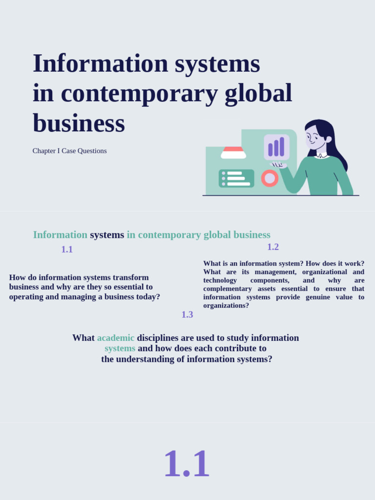 Information Systems in Contemporary Global Business | PDF | Information ...