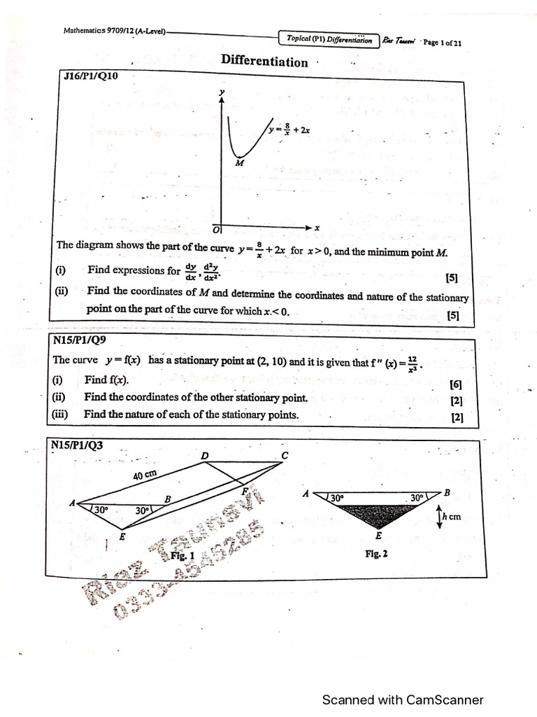 Differentiation and Integration | PDF