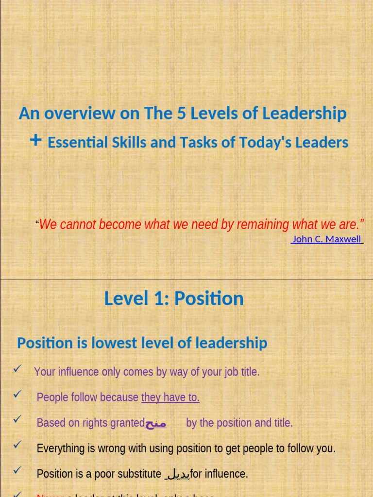 Understanding the 5 Levels of Leadership | PDF | Leadership | Cognition