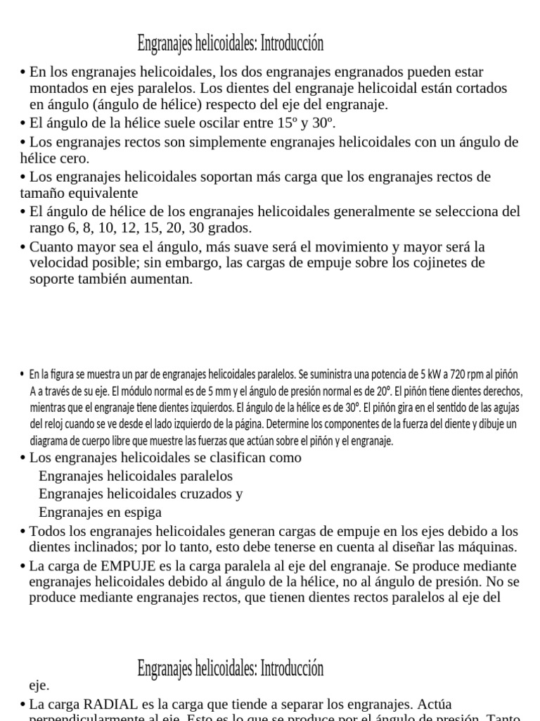Unidad-3 Engranajes Helicoidales | PDF | Engranaje | Eje