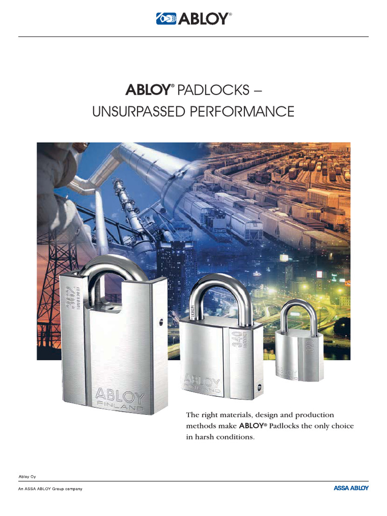 ABLOY Padlocks 4 - 2003 | PDF