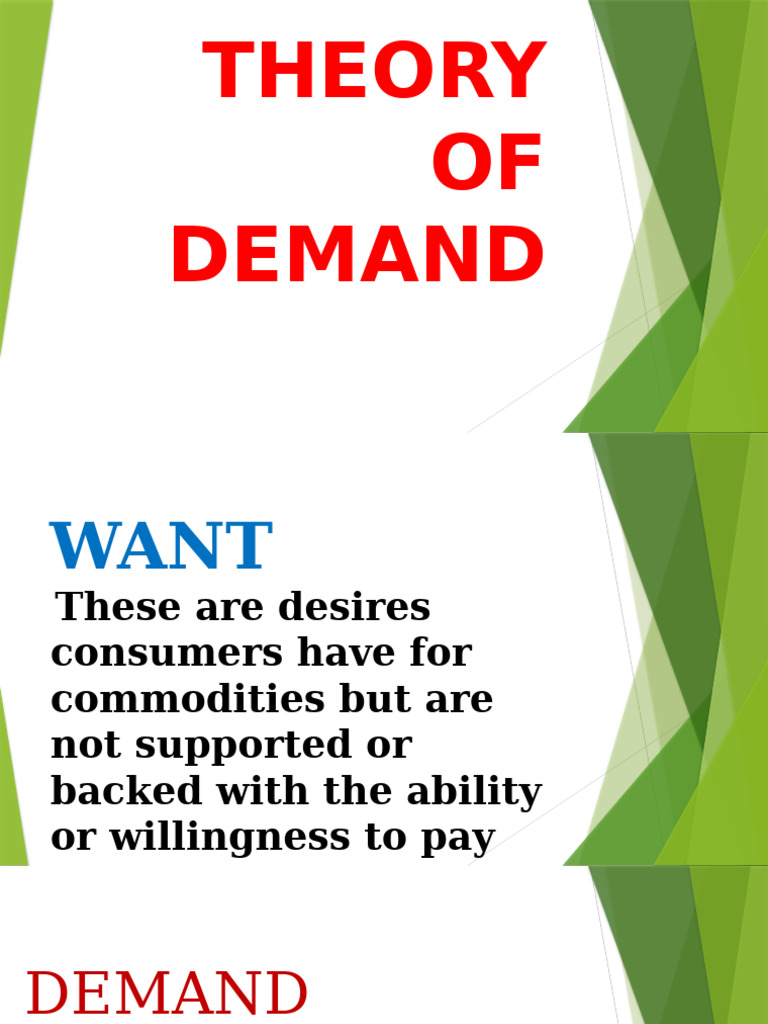 THEORY OF DEMAND | PDF | Demand | Demand Curve