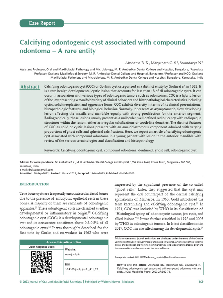 calcifying_odontogenic_cyst_associated_with | PDF | Medical Specialties ...