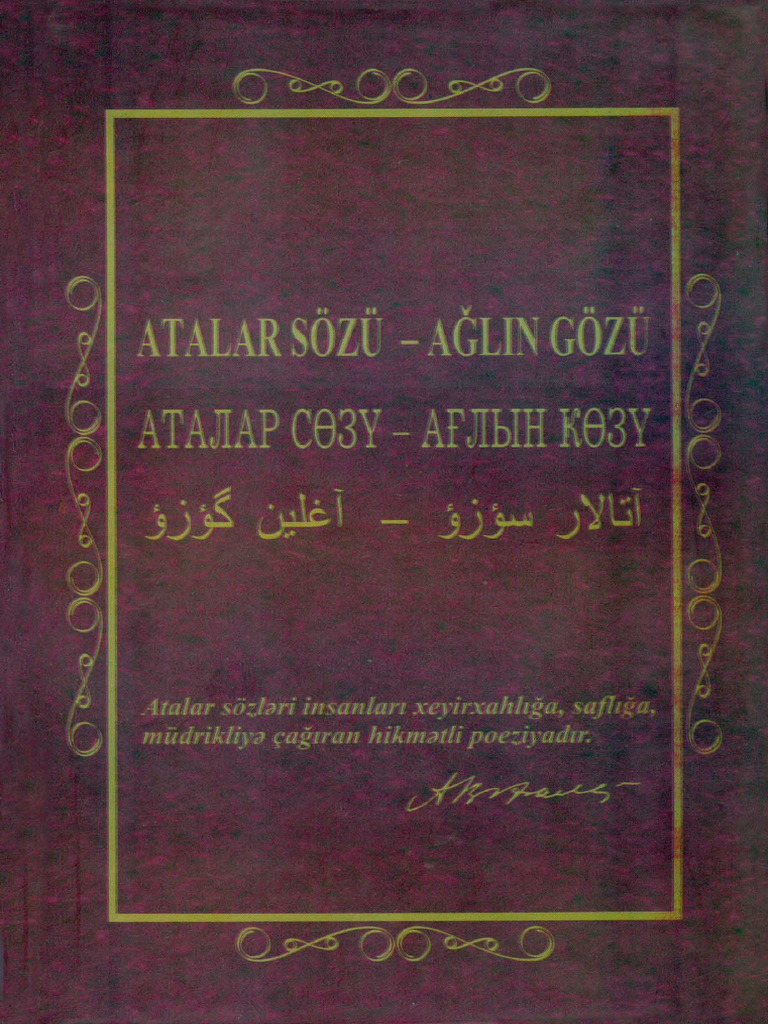 0243 - Atalar Sozu Aghlin Gozu Ayaz Vefali | PDF