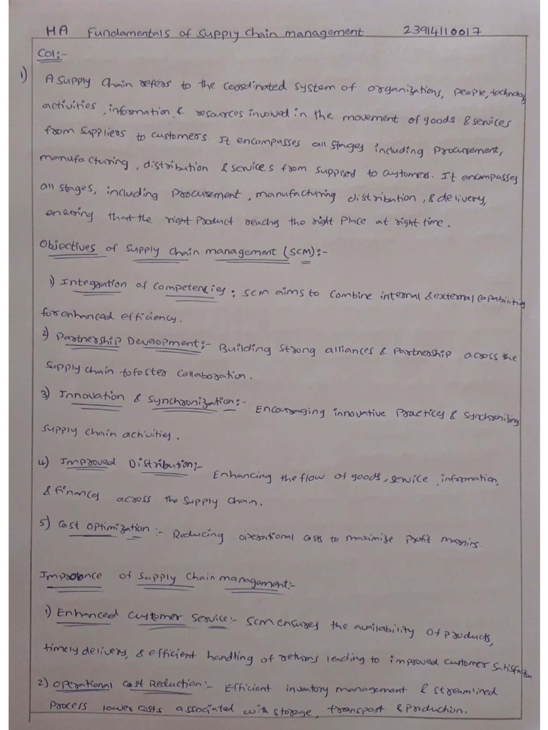 FSCM | PDF