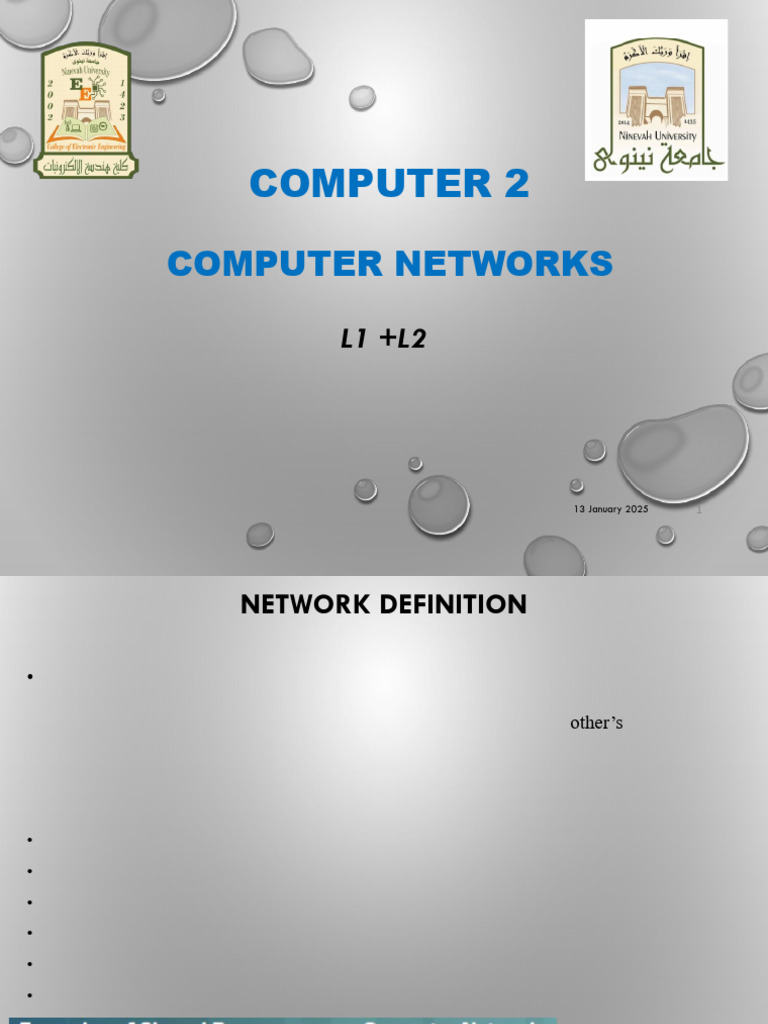 L1-L2 | PDF | Internet Protocols | Computer Network